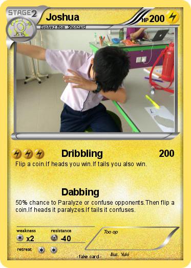 Pokémon Joshua 445 445 - Dribbling - My Pokemon Card