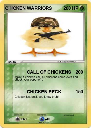 Pokémon CHICKEN WARRIORS - CALL OF CHICKENS - My Pokemon Card