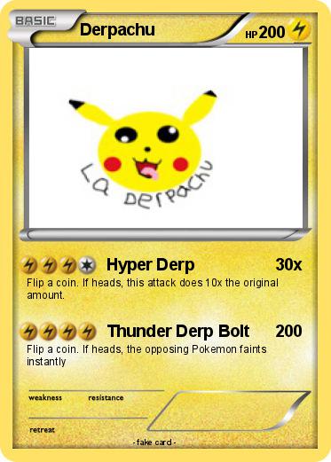 Pokémon Derpachu 87 87 - Hyper Derp - My Pokemon Card