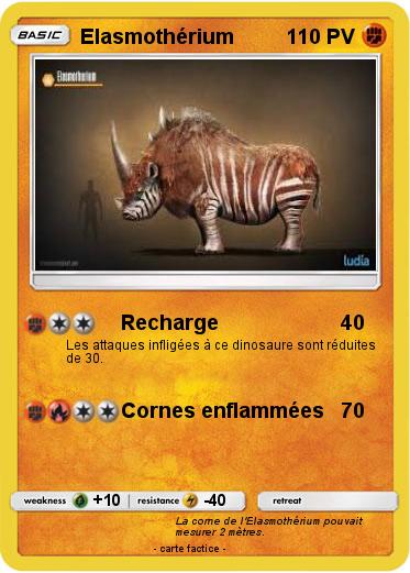 Pokémon Elasmotherium 3 3 - Recharge - Ma carte Pokémon