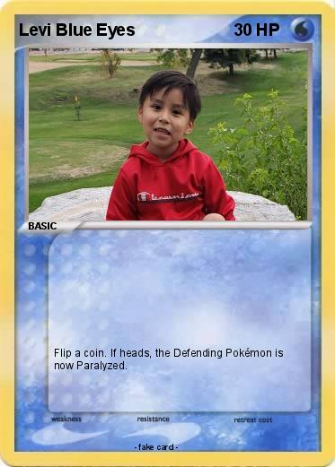 Pokémon Levi Blue Eyes - My Pokemon Card