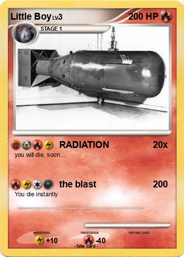 Pokémon Little Boy 60 60 - RADIATION - My Pokemon Card