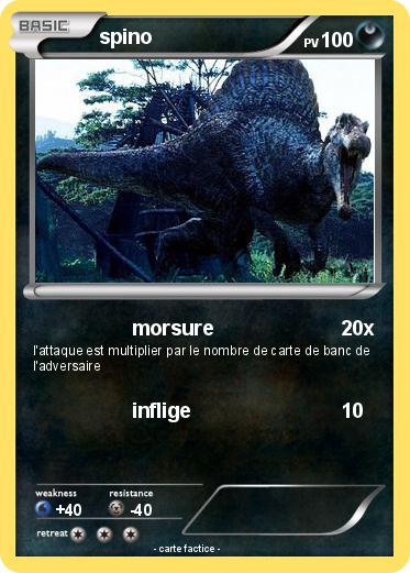 Pokémon spino 43 43 - morsure - Ma carte Pokémon