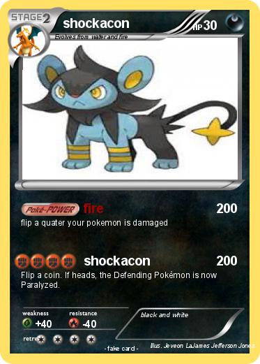 Pokémon shockacon - fire - My Pokemon Card