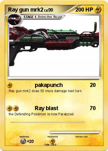 Pokémon Ray gun mrk2 - pakapunch - My Pokemon Card