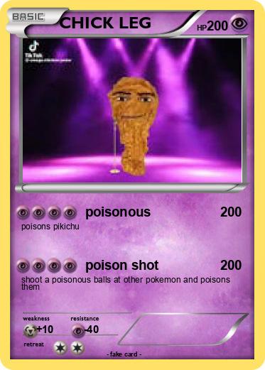 Pokémon CHICK LEG - poisonous - My Pokemon Card
