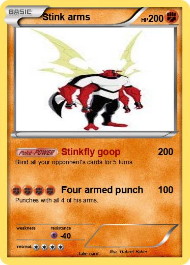 Pokémon Stink arms - Stinkfly goop - My Pokemon Card