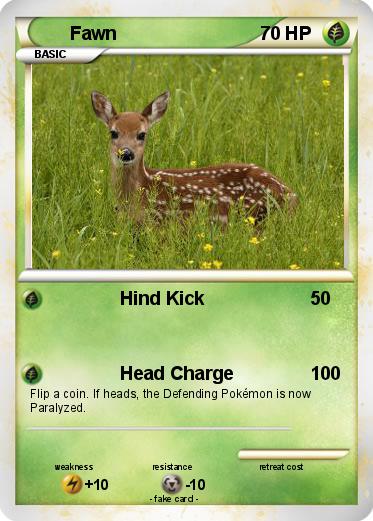 Pokémon Fawn 12 12 - Hind Kick - My Pokemon Card