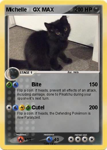 Pokémon Michelle GX MAX - Bite - My Pokemon Card