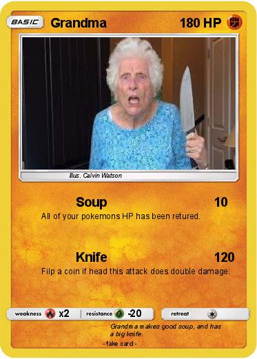 Pokémon Grandma 260 260 - Soup - My Pokemon Card