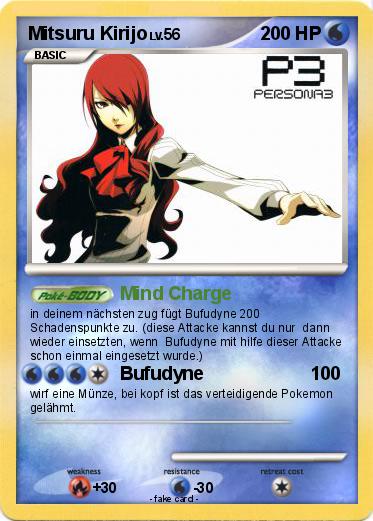 Pokémon Mitsuru Kirijo 2 2 - Mind Charge - My Pokemon Card