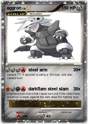 Pokémon aggron 58 58 - steel arm - My Pokemon Card