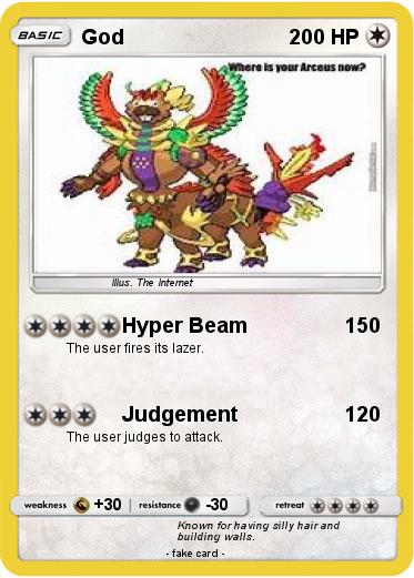 Pokémon God 1370 1370 - Hyper Beam - My Pokemon Card