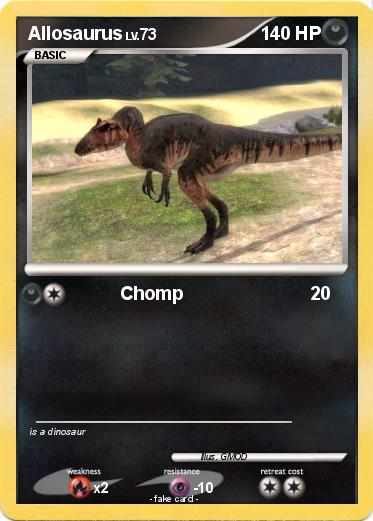 Pokémon Allosaurus 81 81 - Chomp - My Pokemon Card