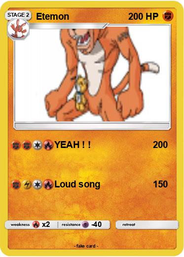 Pokémon Etemon 2 2 - YEAH ! ! - My Pokemon Card