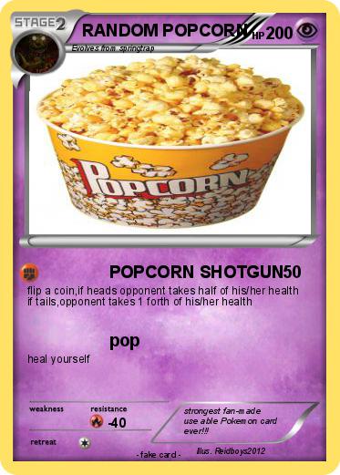 Pokémon RANDOM POPCORN - POPCORN SHOTGUN - My Pokemon Card