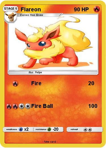Pokémon Flareon 791 791 - Fire - My Pokemon Card