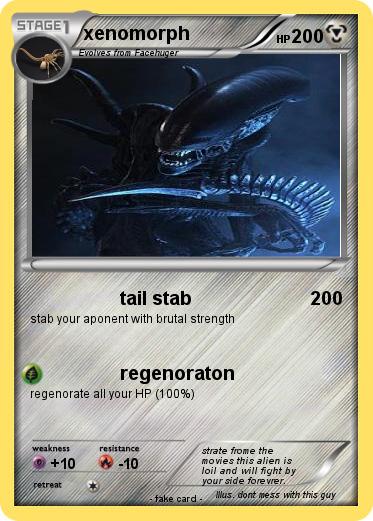 Pokémon xenomorph 247 247 - tail stab - My Pokemon Card