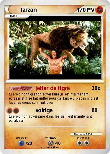 Pokémon tarzan 12 12 - jetter de tigre - Ma carte Pokémon