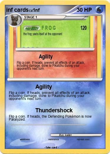 Pokémon inf cards - Agility - My Pokemon Card