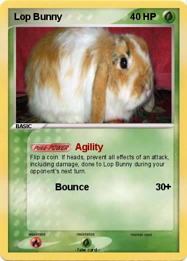 Pokémon Lop Bunny - Agility - My Pokemon Card
