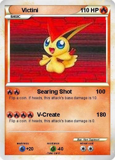 Pokémon Victini 617 617 - Searing Shot 100 - My Pokemon Card