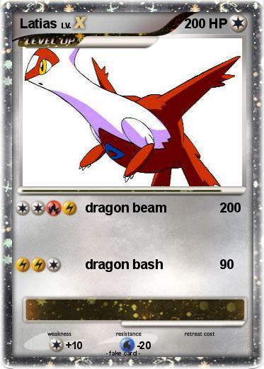 Pokémon Latias 966 966 - dragon beam - My Pokemon Card