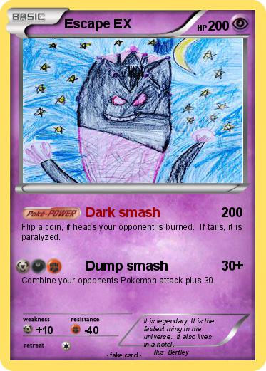 Pokémon Escape EX - Dark smash - My Pokemon Card