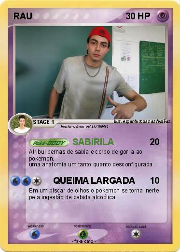 Pokémon RAU - SABIRILA - My Pokemon Card