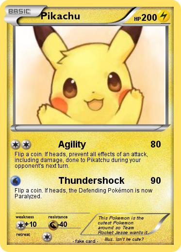 Pokémon Cute pikachu 155 155 - Scratch - My Pokemon Card
