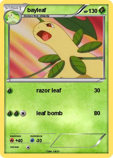 Pokémon bayleaf 22 22 - razor leaf - My Pokemon Card