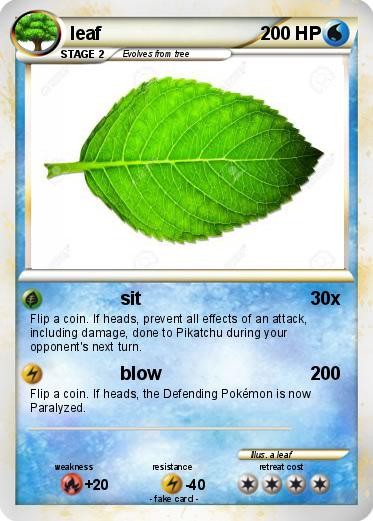Pokémon leaf 281 281 - sit - My Pokemon Card