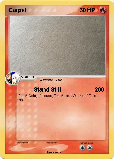 Pokémon Carpet 14 14 - Stand Still - My Pokemon Card