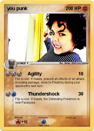 Pokémon you punk 1 1 - Agility - My Pokemon Card