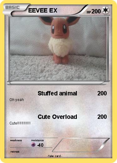 Pokémon EEVEE EX 35 35 - Stuffed animal - My Pokemon Card