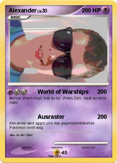 Pokémon Alexander 326 326 - World of Warships - My Pokemon Card