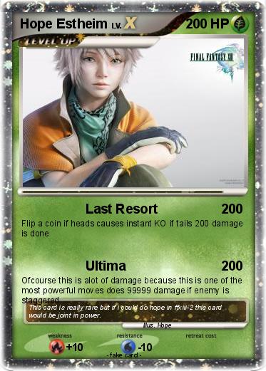 Pokémon Hope Estheim 1 1 - Last Resort - My Pokemon Card