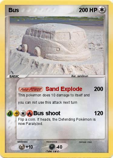 Pokémon Bus 59 59 - Sand Explode - My Pokemon Card