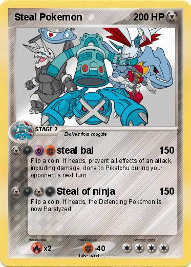 Pokémon Steal Pokemon - steal bal - My Pokemon Card