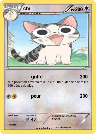 Pokémon chi 176 176 - griffe - Ma carte Pokémon