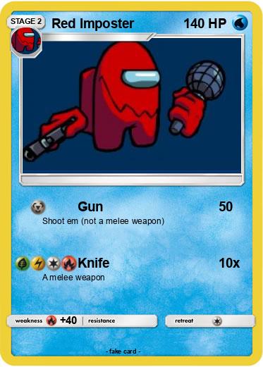 Pokémon Red Imposter 10 10 - Gun - My Pokemon Card