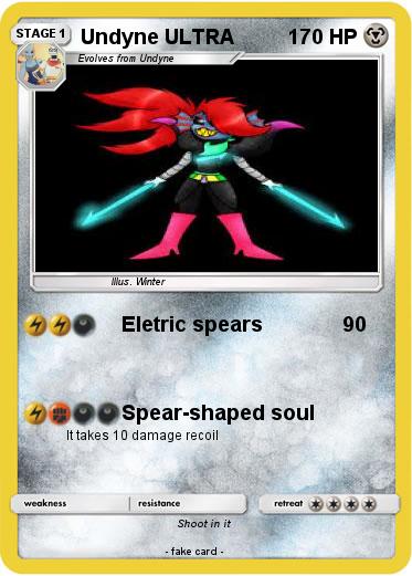 Pokémon Undyne ULTRA 1 1 - Eletric spears - My Pokemon Card