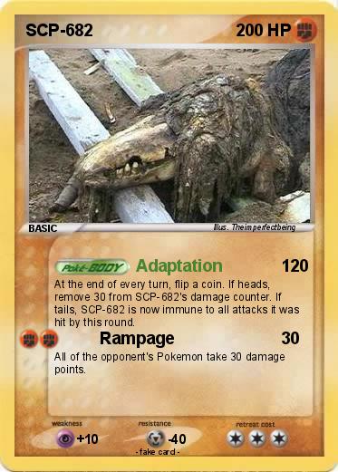 Pokémon SCP 682 8 8 - Adaptation - My Pokemon Card