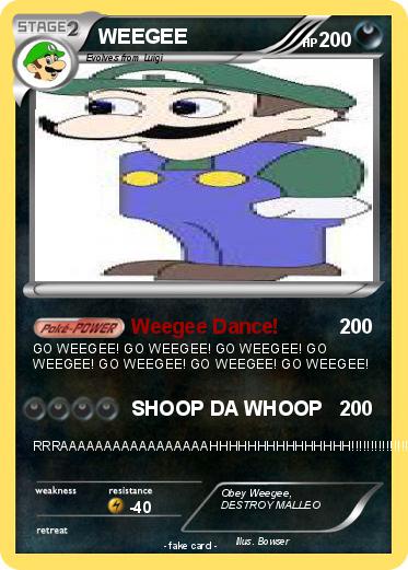 Pokémon WEEGEE 1236 1236 - Weegee Dance! - My Pokemon Card