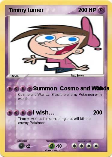 Pokémon Timmy turner 90 90 - Summon Cosmo and Wanda - My Pokemon Card