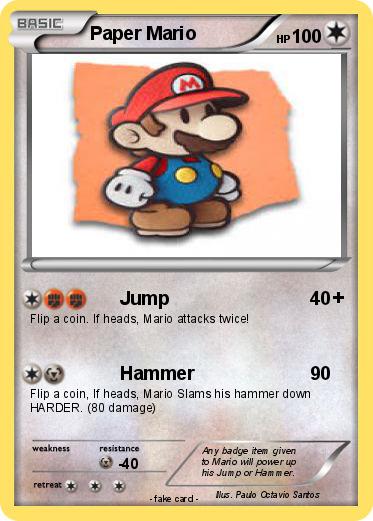 Pokémon Paper Mario 300 300 - Jump + - My Pokemon Card