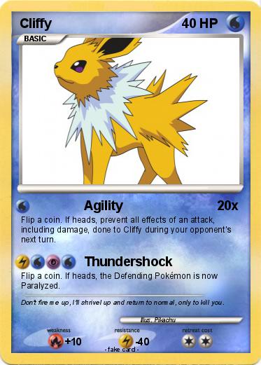Pokémon Cliffy 3 3 - Agility - My Pokemon Card