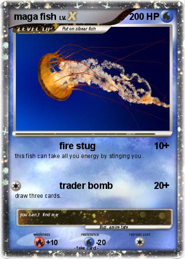 Pokémon maga fish - fire stug - My Pokemon Card