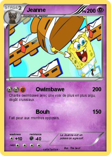 Pokémon Jeanne 57 57 - Owimbawe - Ma carte Pokémon