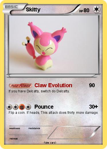Pokémon Skitty 205 205 - Claw Evolution - My Pokemon Card